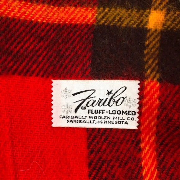 Vintage | Bedding | Vintage Faribo Fluffloomed Wool Throw Blanket ...